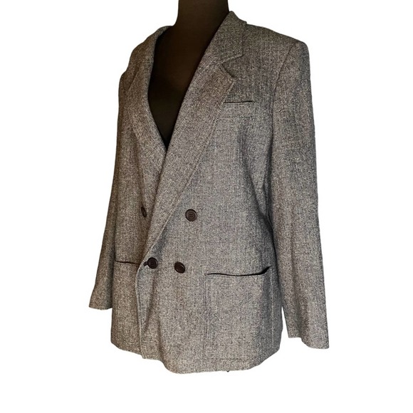 Pendleton | Jackets & Coats | Pendleton Navy Textured Herringbone Tweed ...